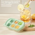 Lweong Ice Cube Mold with Lid Bin Stackable Design Ice Tray BPA-Free ...