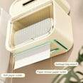 Bathroom Tissue Box, Wall Mounted Toilet Paper Roll Storage Rack ...