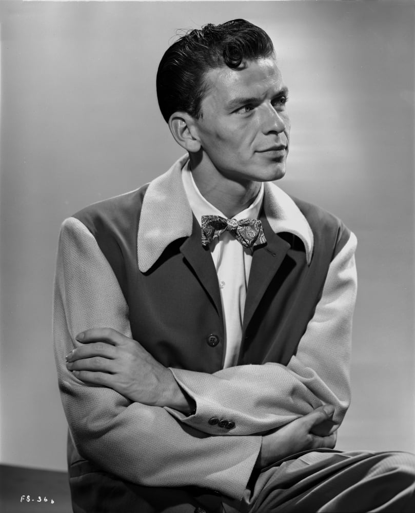 Frank Sinatra Seated in Suit with White Background Photo Print (8 x 10 ...