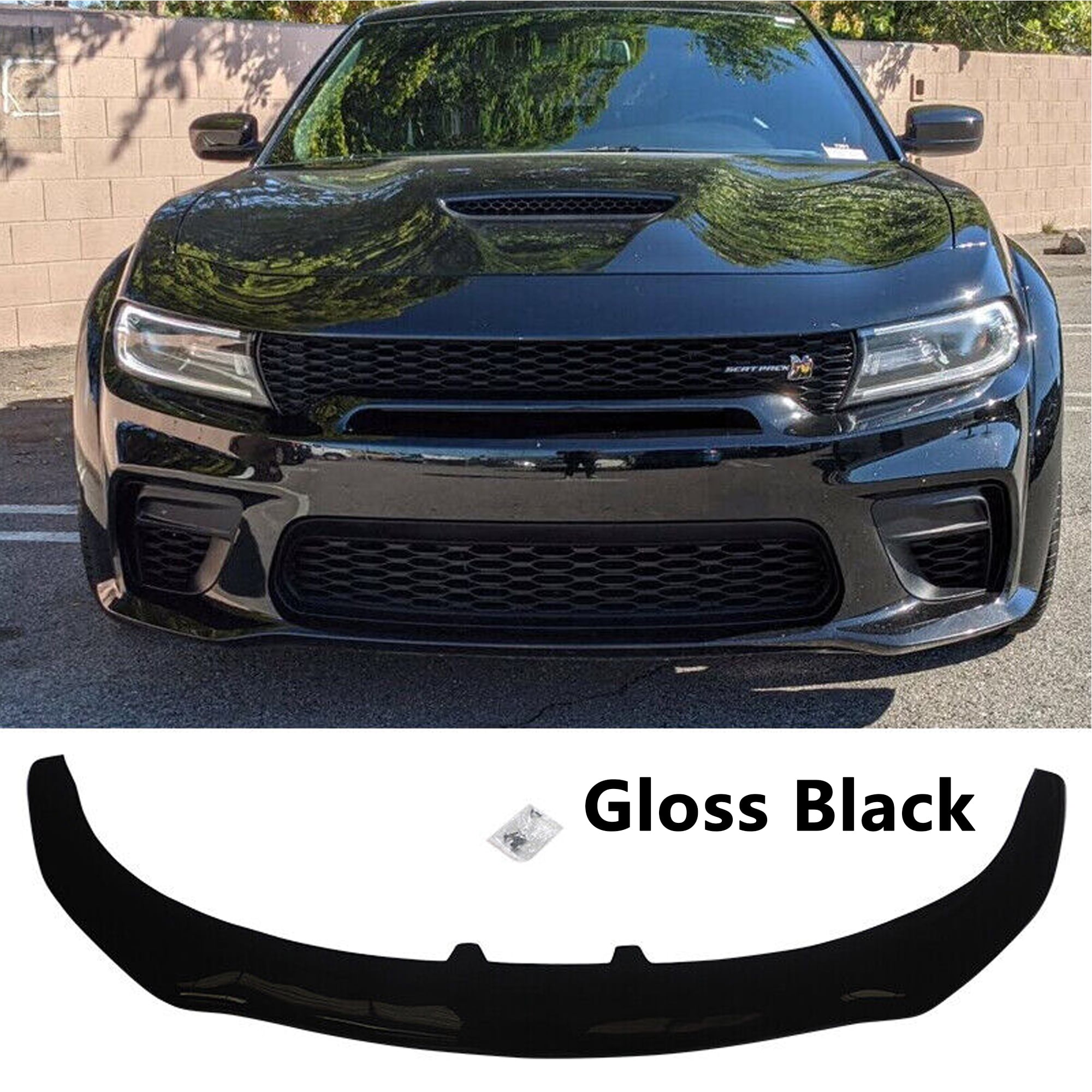 NINTE Front Bumper Lip for 2020-2022 Dodge Charger Widebody Guard ...