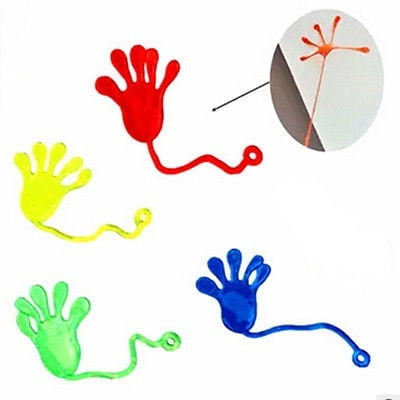 New Novelty Elastic Sticky Squishy Slap Hands Palm Toy Present Children ...
