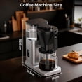 8 Cup Coffee Maker Machine with Pour Over, Cold Brew, 40 Min Keep Warm ...