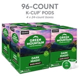 (4 pack) Green Mountain Coffee Roasters, Dark Magic Dark Roast K-Cup ...