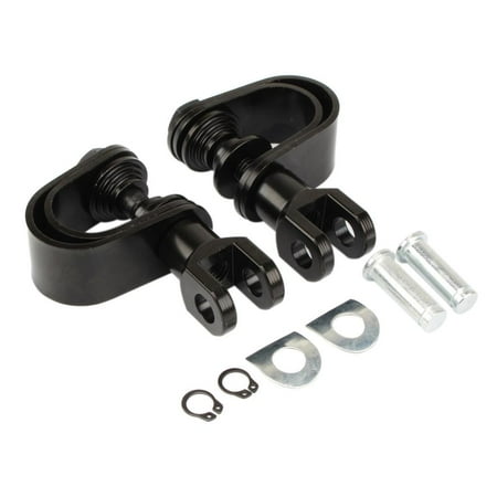 25mm & 35mm Motorcycle Highway Engine Mount Foot Peg Clamp Black ...