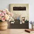 Bless Our Home Canvas Wall Art for Living Room, Blue Star Sheep Branch ...