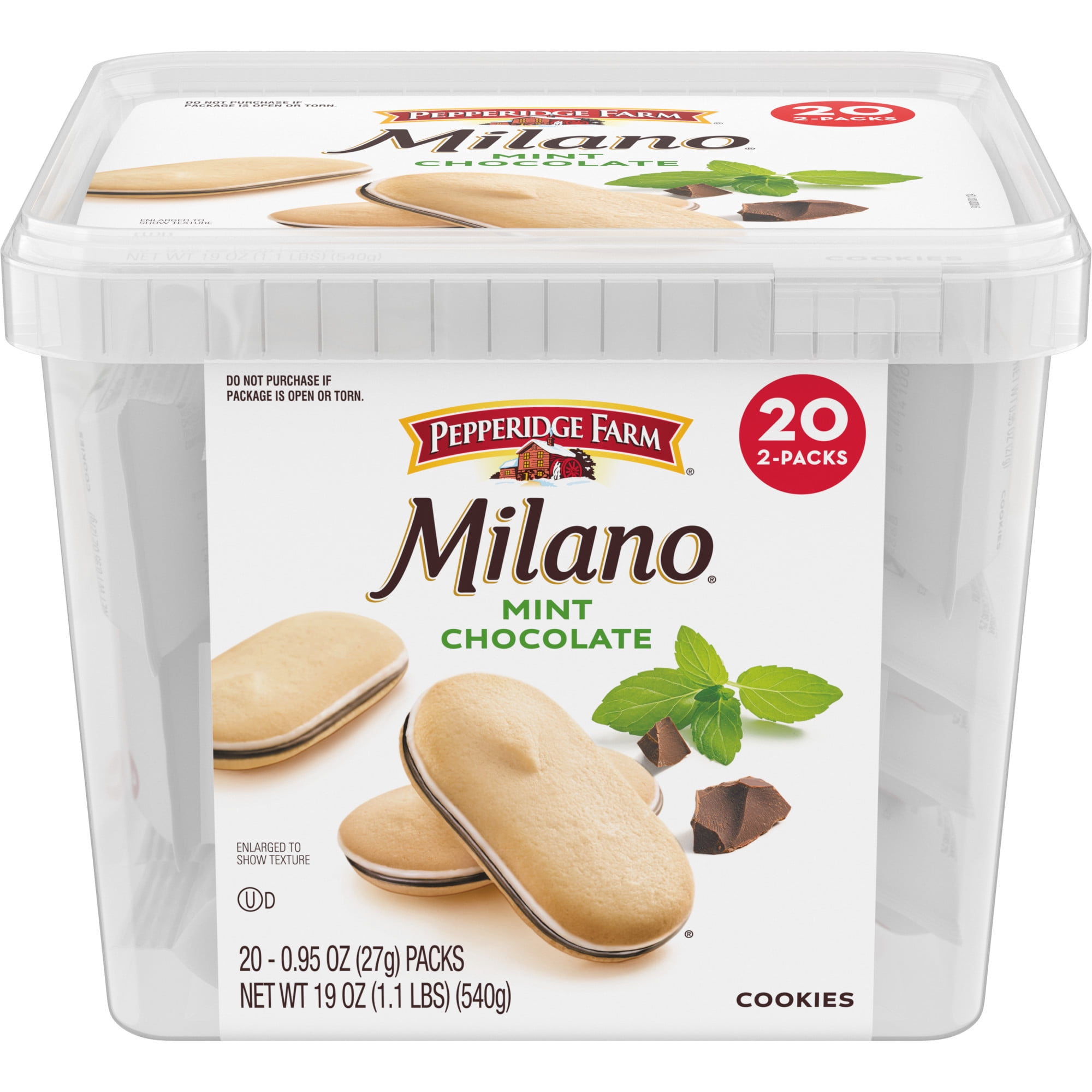 Pepperidge Farm Milano Cookies, Mint Chocolate Cookies, 20-Count ...