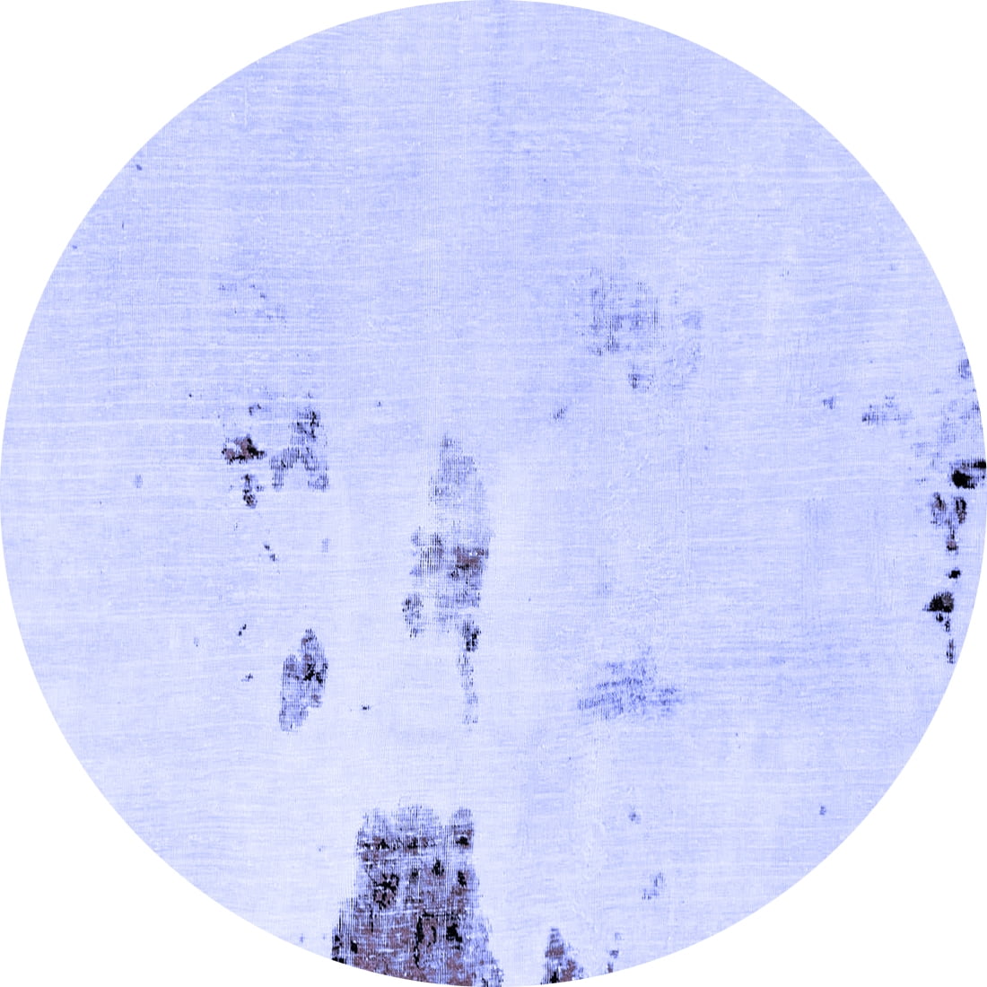 Ahgly Company Indoor Round Abstract Blue Modern Area Rugs, 7' Round ...