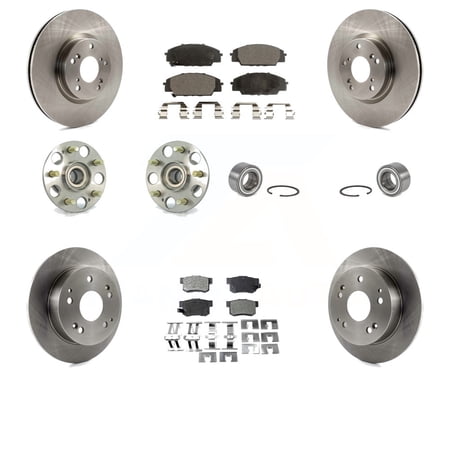 Transit Auto - Front Rear Wheel Hub Bearings Assembly Disc Brake Rotors ...