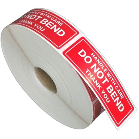 FirstZi 1x3 Inches Handle with Care - Do Not Bend - Thank You Self ...