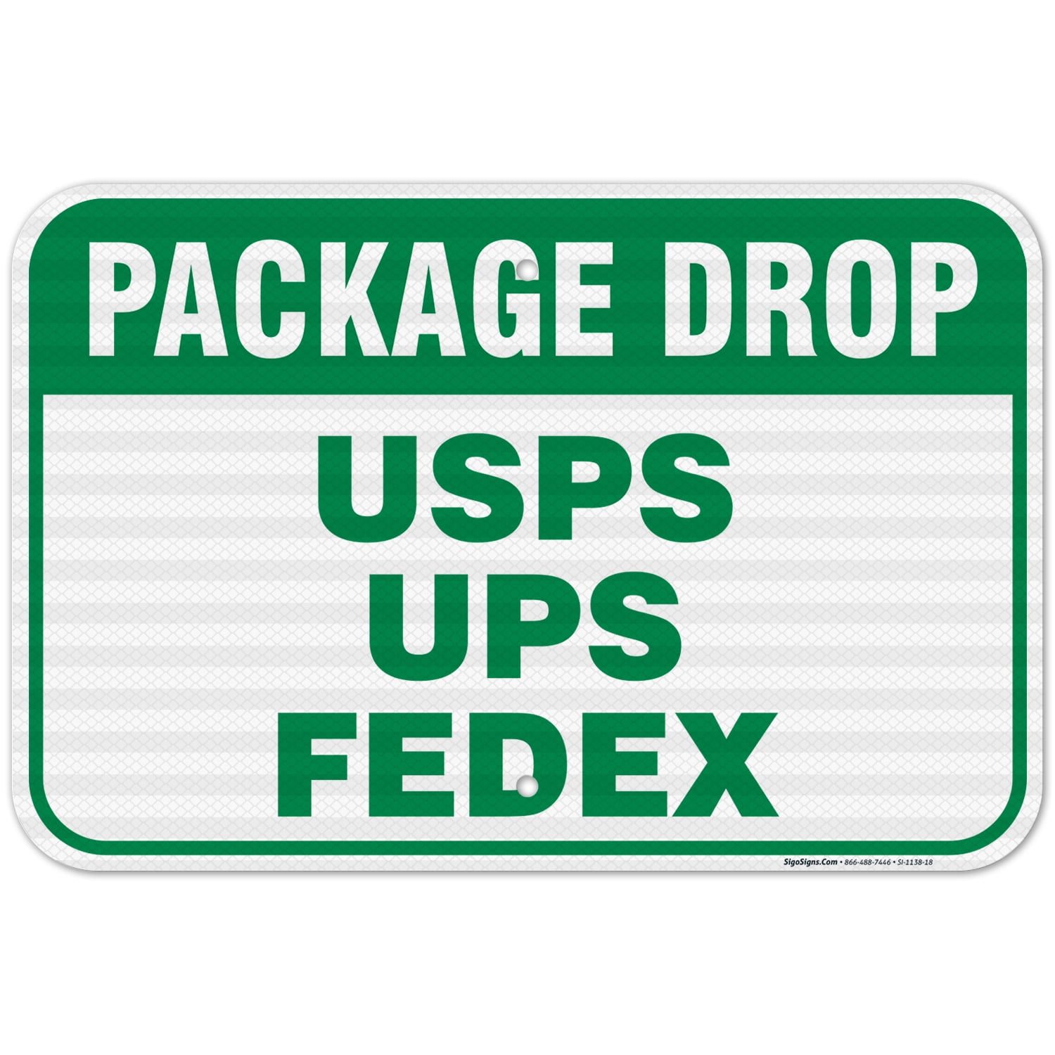 Package Drop Sign, Ups FedEx USPS Drop Sign, - Walmart.com