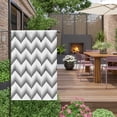 Abstract Zigzag Garden Flags For Outdoor, Optical Waves Black White ...