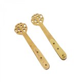 Floral Stair Carpet Runner Holder Clips Solid Cast Brass PVD Finish 5.5 ...
