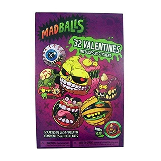 MadBalls Series Greeting Cards with Stickers, 32 Count - Walmart.ca