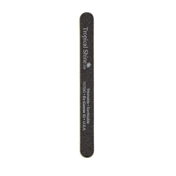 Tropical Shine Nail File Black File 80 (Extra-Coarse) 7 1/2 in x 3/4 in ...