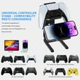 2-in-1 Zinc Alloy Game Controller Stand Holder - Sturdy Desktop Gamepad ...
