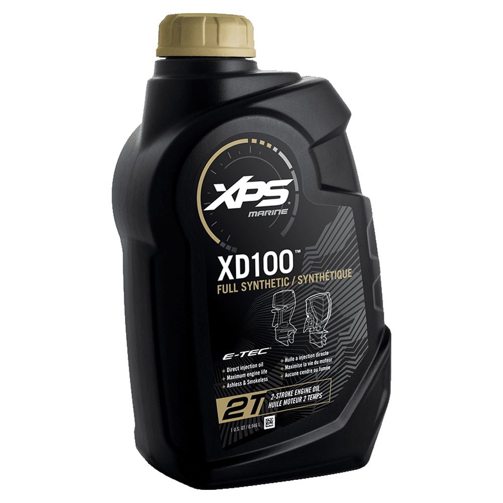 Evinrude E-TEC Engine Oil: XPS XD100 Synthetic 2-Stroke, 1 Quart in ...