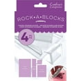 Crafter's Companion Rock-A-Blocks 4/Pkg-4"X6", 3"X4", 1.37"X6", 1.375 ...