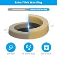 Toilet Wax Ring, Thick Toilet Bowl Wax Ring Gasket for Toilet Bowl ...