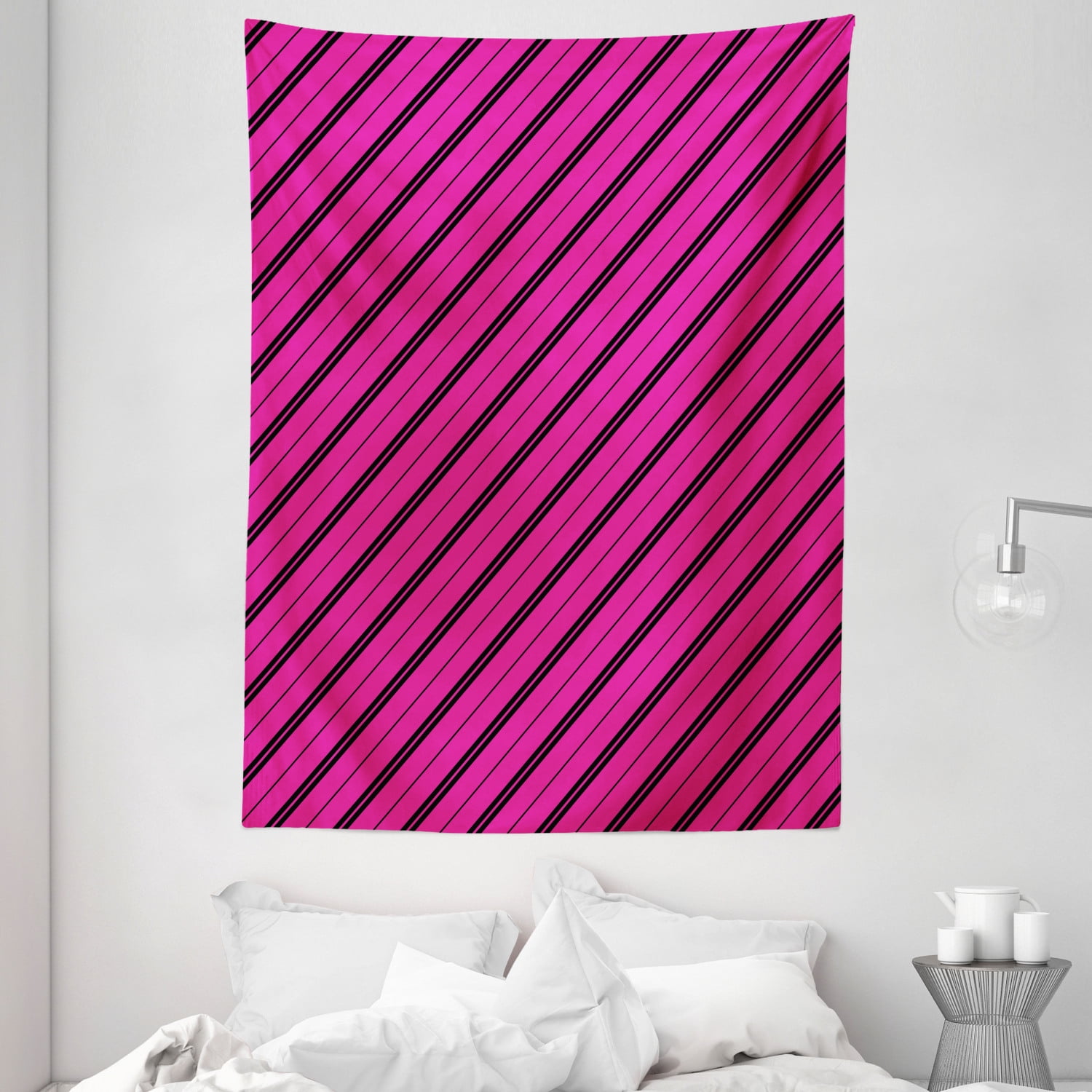 Hot Pink Stripe Background