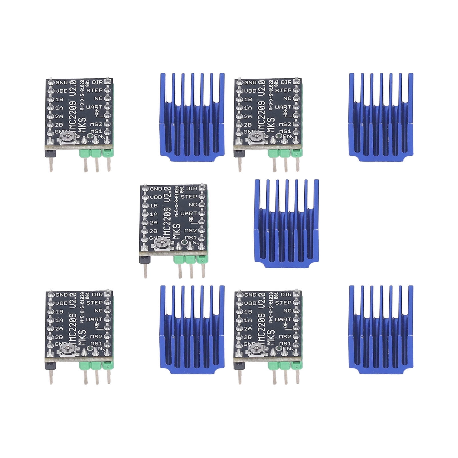 Motor Driver Heat Sink Kit, TMC2209 Low Heat Generation 256 Microstep ...