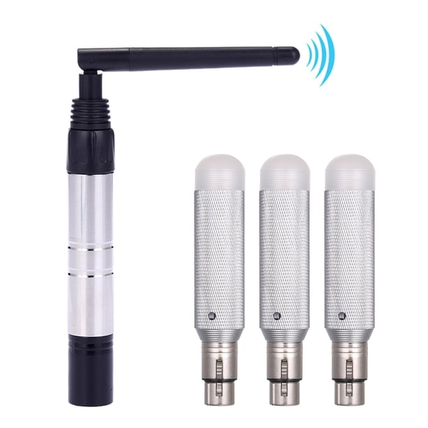 Transmisor inalámbrico yeacher 1 transmisor y 3 receptor DMX512 2.4G ...