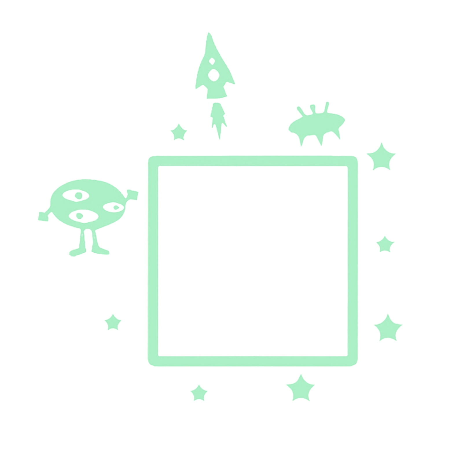 Stickers Fluorescent Sticker Luminous Carved Stickers Luminous Stickers ...