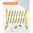 Expandable Barricade with Wheels 11.5 Feet Long Retractable Metal ...