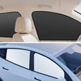 2PCS Magnetic Car Window Sun Shades, Full Blackout Heat Resistant ...