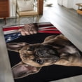Anniversary Area Rug 4x6 Washable Rug Non Slip Patriotic America Flag ...