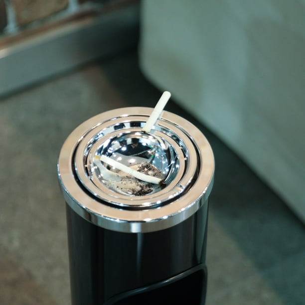 Light Weight Fire Safe Ashtray Receptacle Cigarette Disposal with Trash ...