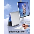 Vertical Laptop Stand Holder Organizer Plastic Adjustable Desktop ...