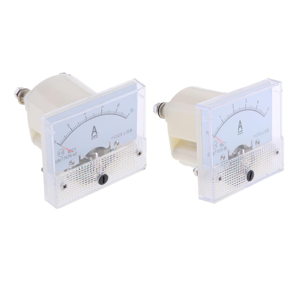 Set of 2 DC Analog Ammeter Panel AMP Current Meter DC Amp Meter ...