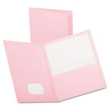 Oxford Twin-Pocket Folder, Embossed Leather Grain Paper, 0.5" Capacity ...