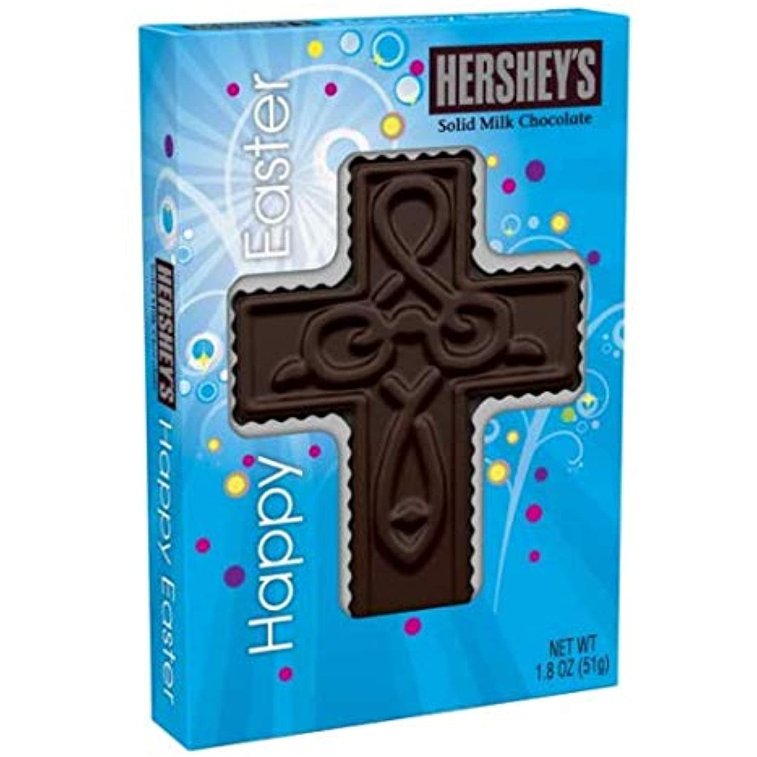 Hersheys Happy Easter Solid Milk Chocolate Cross (Pack Of 2) - Walmart.com