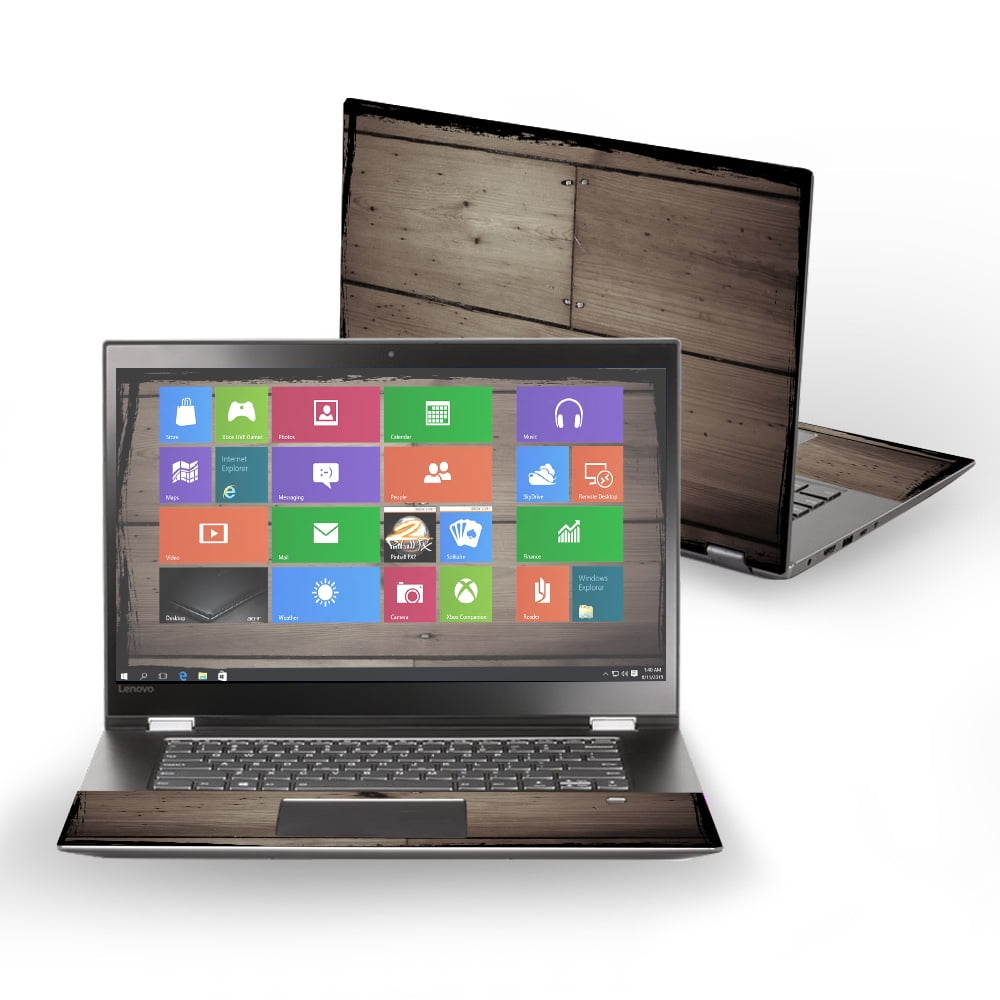 Skin Decal Wrap Compatible With Lenovo Flex 5 14" (2017) Wooden ...