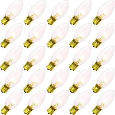 QYUN-G40 Replacement Light Bulbs, 5 Watt Clear Bulbs 1.5 Inch Globe ...