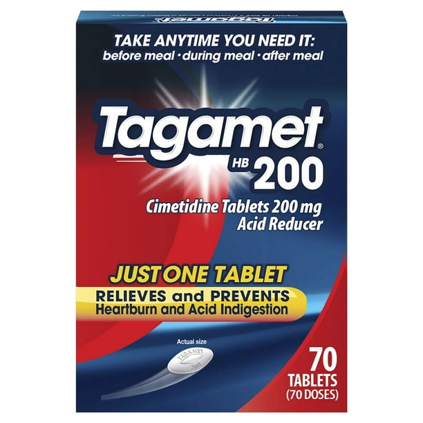 Tagamet HB 200 Acid Reducer 70 Tablets - Walmart.com
