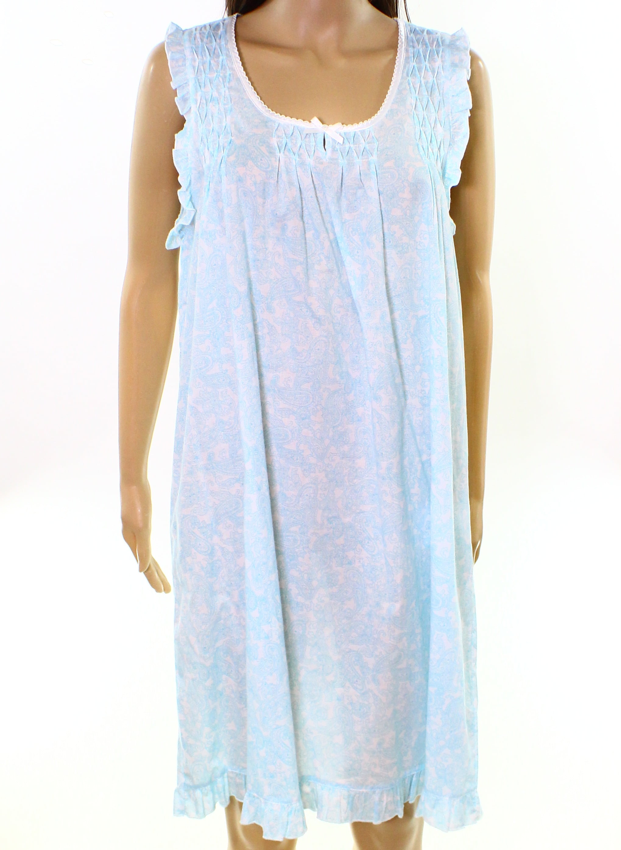 Miss Elaine - Miss Elaine NEW Blue Womens Size Medium M Paisley-Print ...