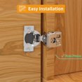 50 Pack 1-5/16" Overlay 3D Soft Close Concealed Hinge for Face Frame ...