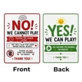 WYBXZ 15x20cm Compact Reversible Door Sign Apartment Door Friendly ...