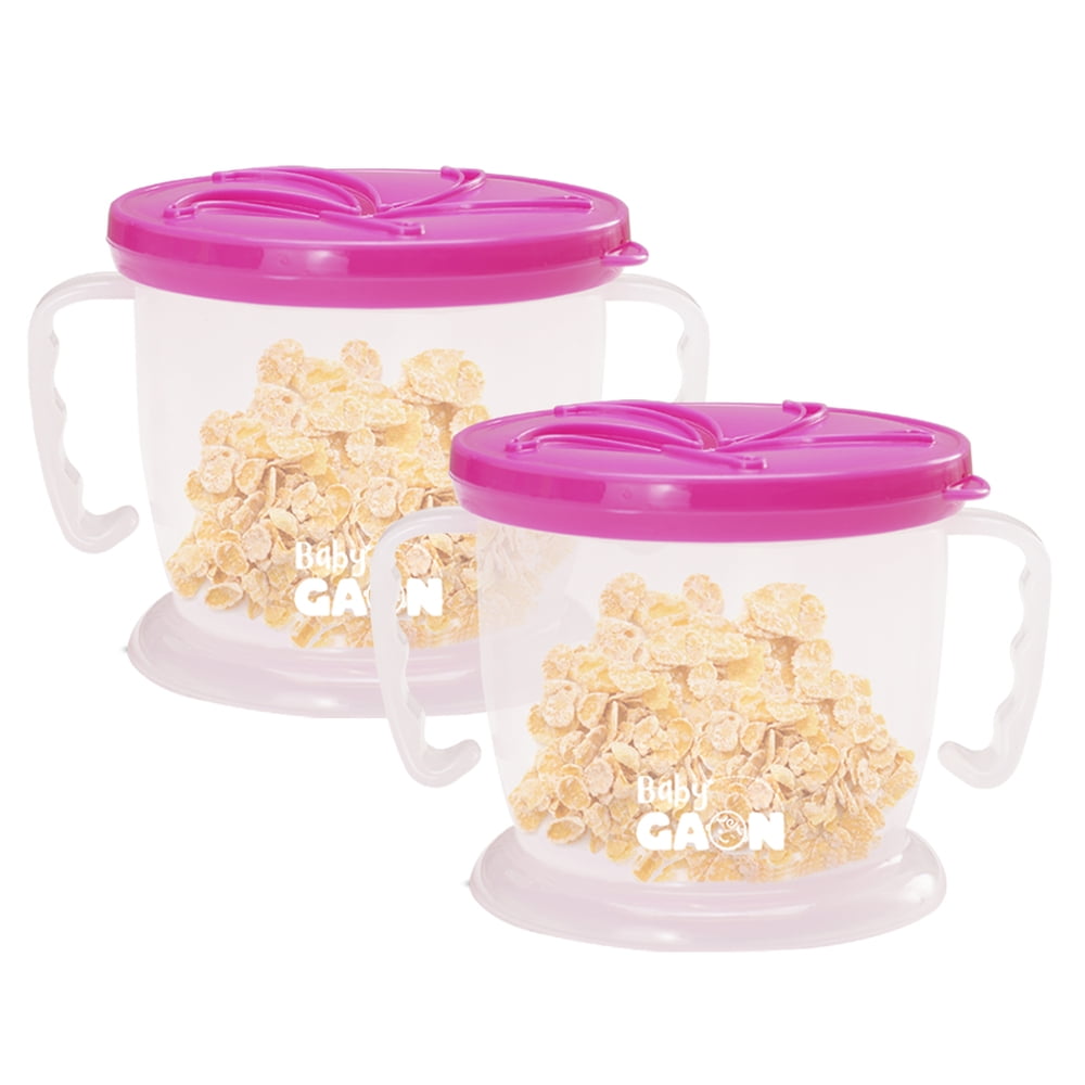 Recipiente Para Snacks Pack de Vasos Antiderrames Baby Gaon GNSC01 ...