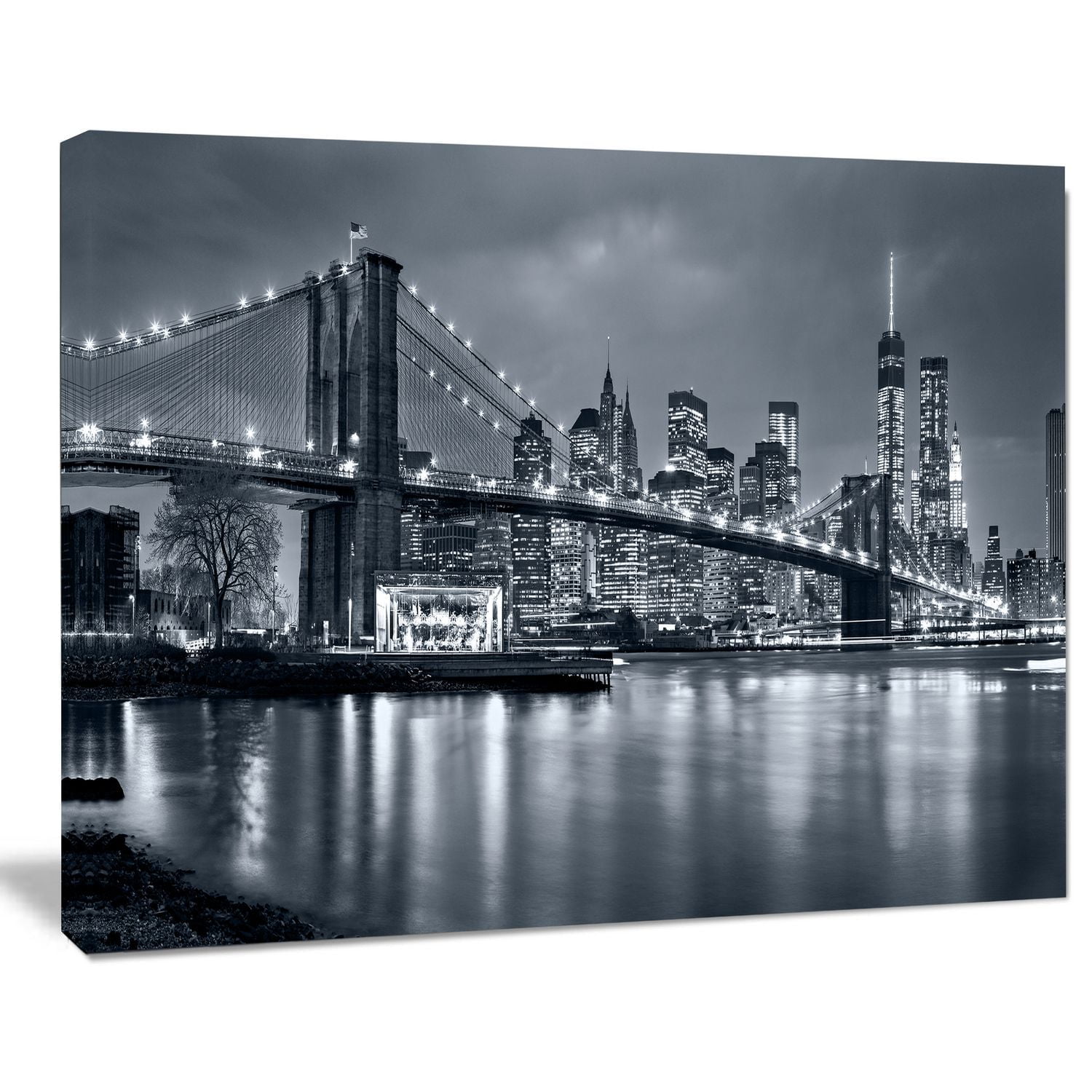Click here for Designart Design Art Panorama New York City At Nig... prices