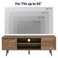 Walmart Mid Century TV Stand for 65 Inch TV, With Storage, Open Shelf ...