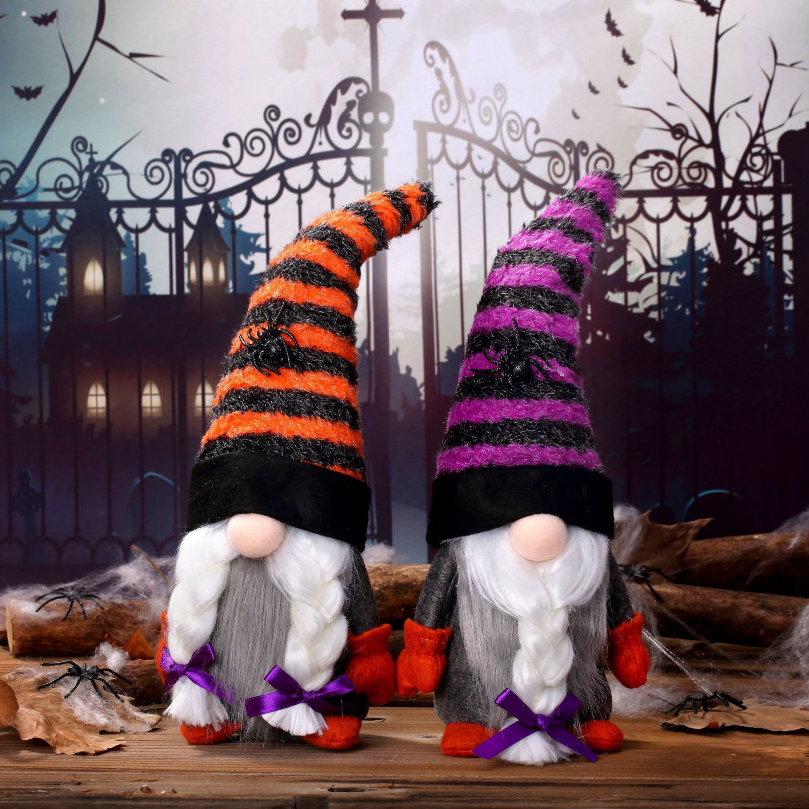 Halloween Gnomes Decorations, 1 Pcs Handmade Swedish Gnomes Plush Table ...