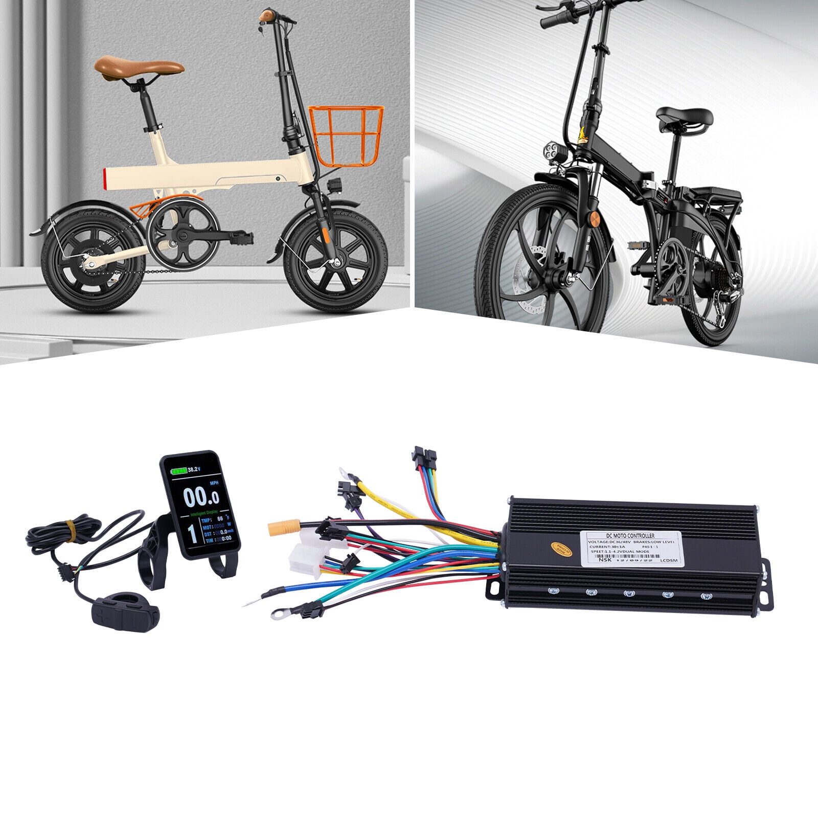 36V 1200W Electric Bicycle Brushless Controller Kit LCD Display E Bike ...