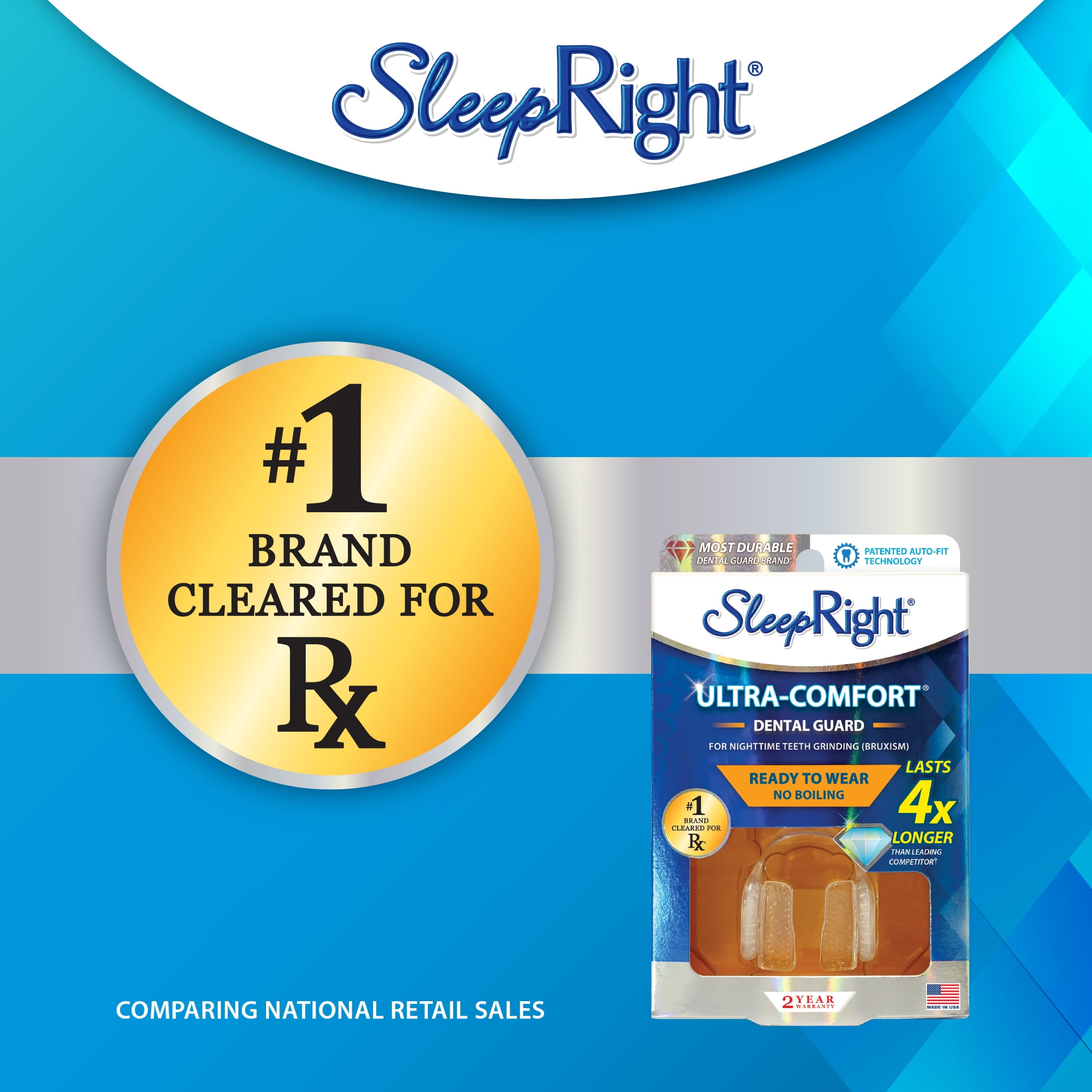 Sleepright Ultra Comfort Dental Guard Nighttime Teeth Grinding