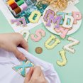 5 Sets 5 Colors Embroider Thread Iron on/Sew On Patches with Gum Cloth ...