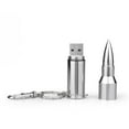 TOPESEL 32GB Bullet Shape USB Drive Flash with Keychain Metal Thumb ...