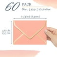 60-Pack A7 Invitation Envelopes, 5x7 Gold Foil Bordered, Pastel Colors ...