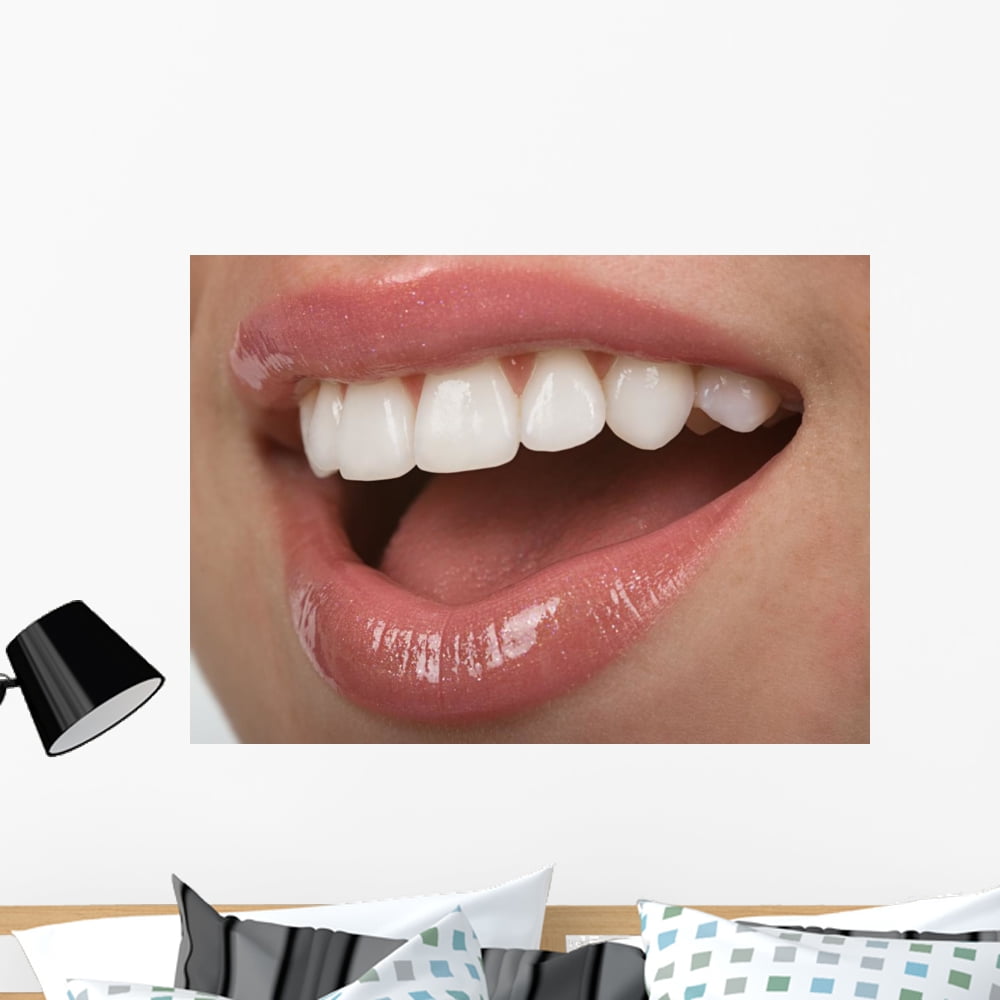 Teeth Wall Mural by Wallmonkeys Peel and Stick Graphic (36 in W x 26 in ...